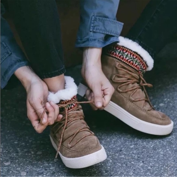 Toms | Shoes | Toms Alpine Waterproof Toffee Suede Leather Tribal ...